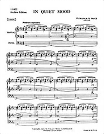 In Quiet Mood Organ Sheet Music | J.W. Pepper