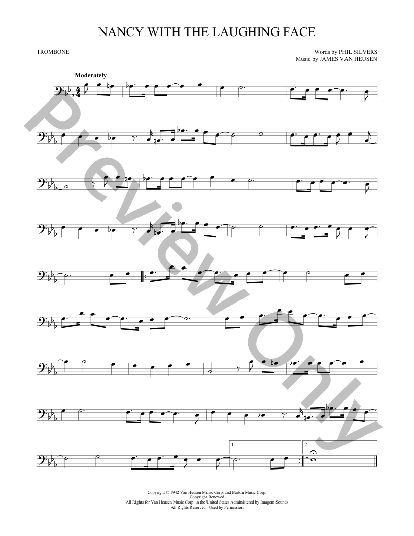 Nancy With The Laughing Face Sheet Music | J.W. Pepper