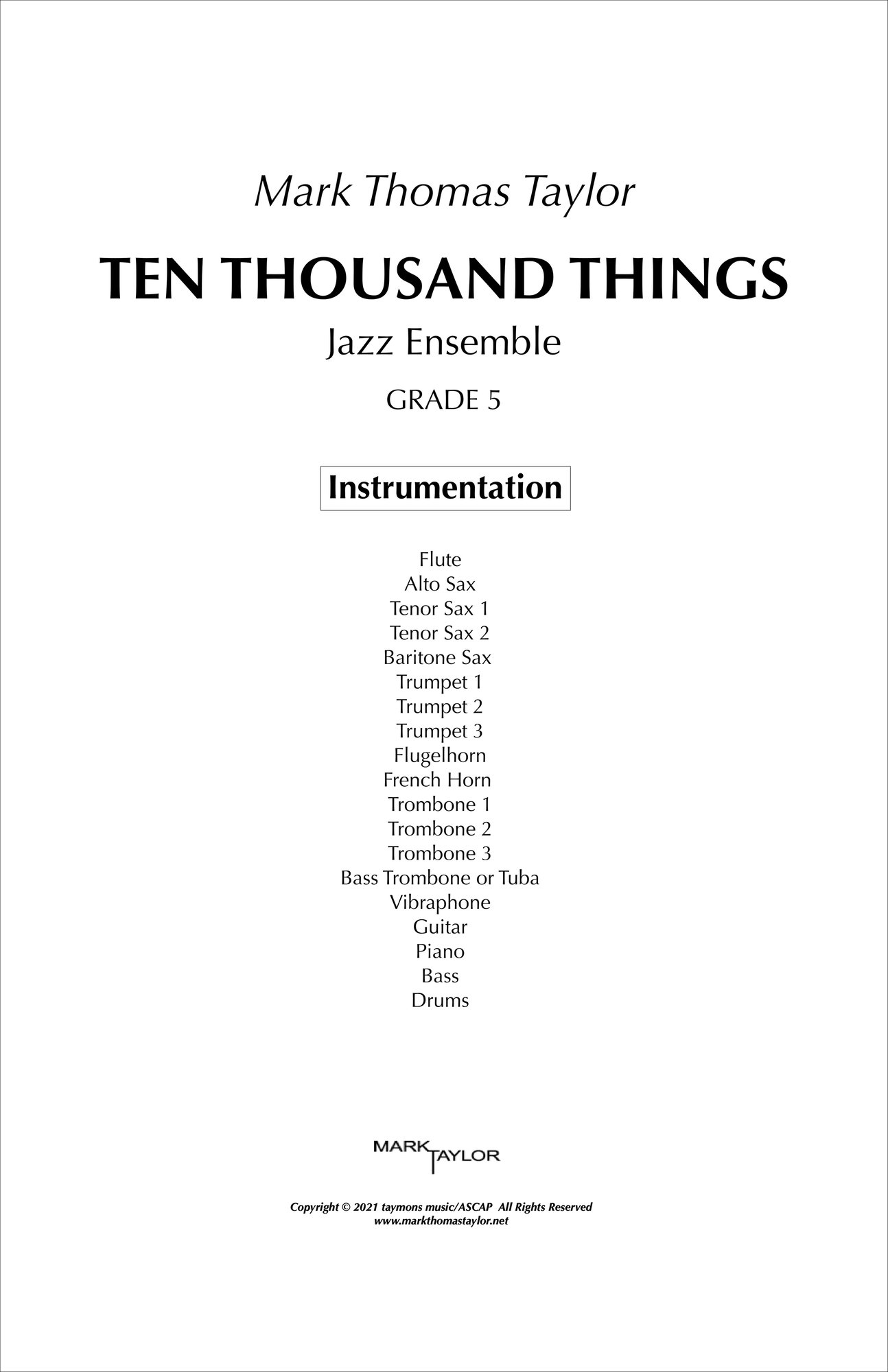 Ten Thousand Things | J.W. Pepper