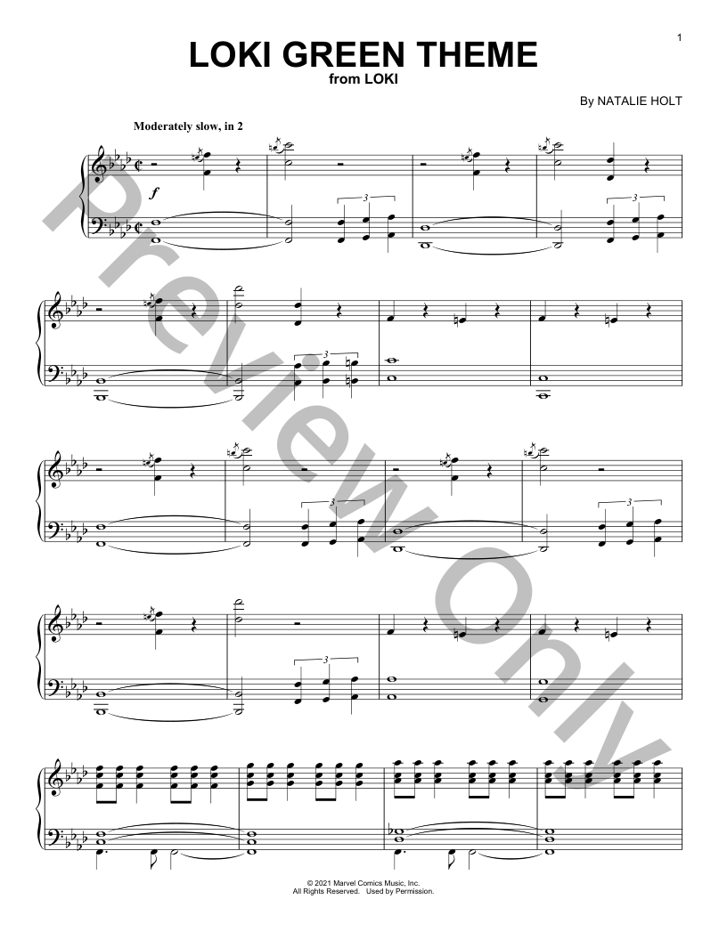 Loki Green Theme | J.W. Pepper