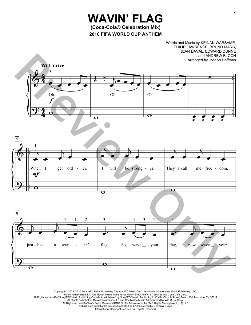 Wavin' Flag (Coca Cola Celebration Mix) | J.W. Pepper