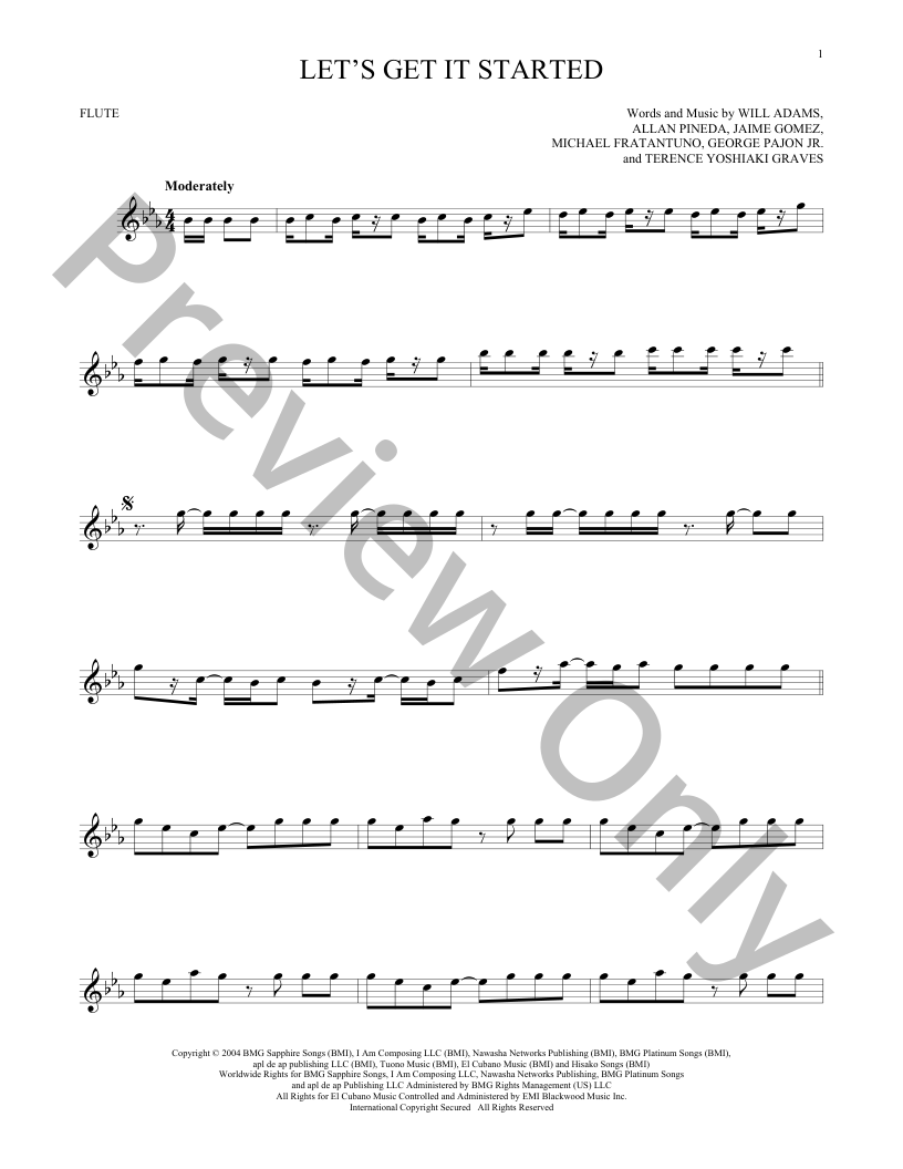 Let's Get It Started | J.W. Pepper