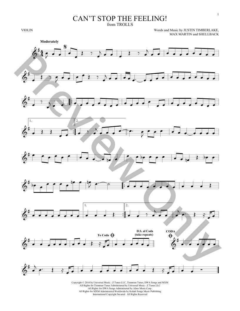 Can't Stop The Feeling! | J.W. Pepper