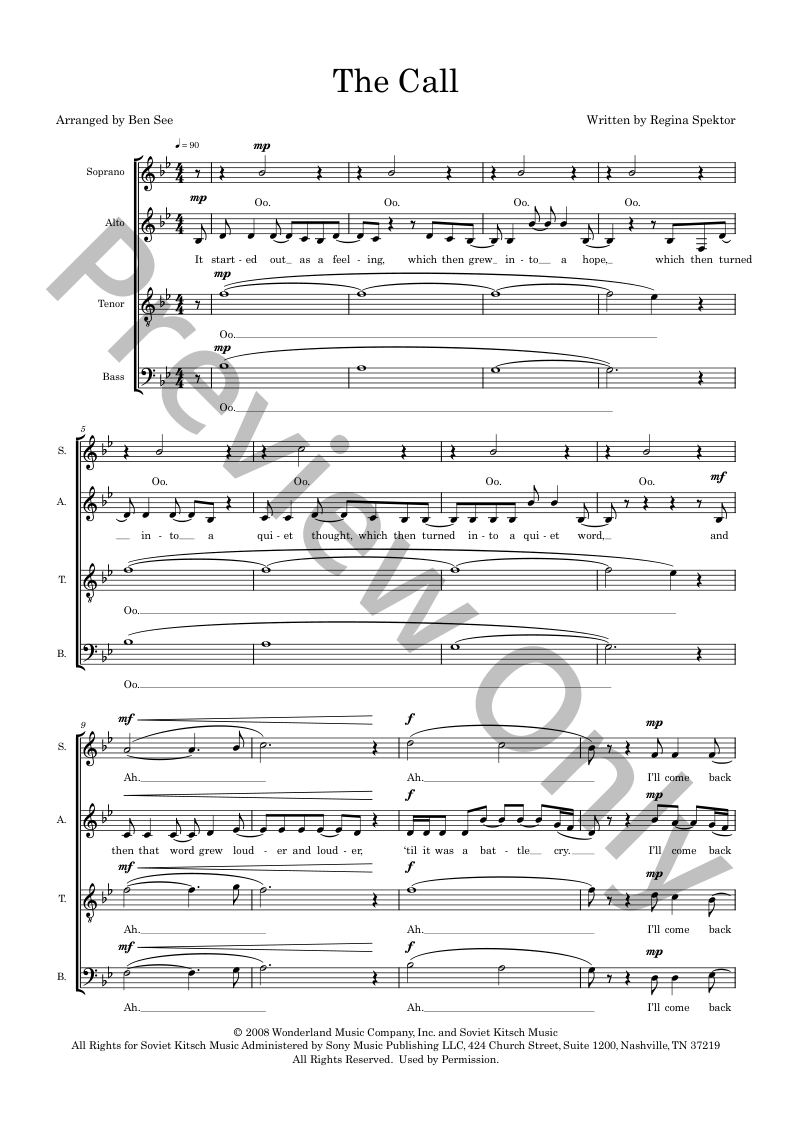 The Call | J.W. Pepper