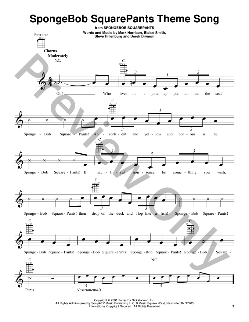 SpongeBob SquarePants Theme Song | J.W. Pepper