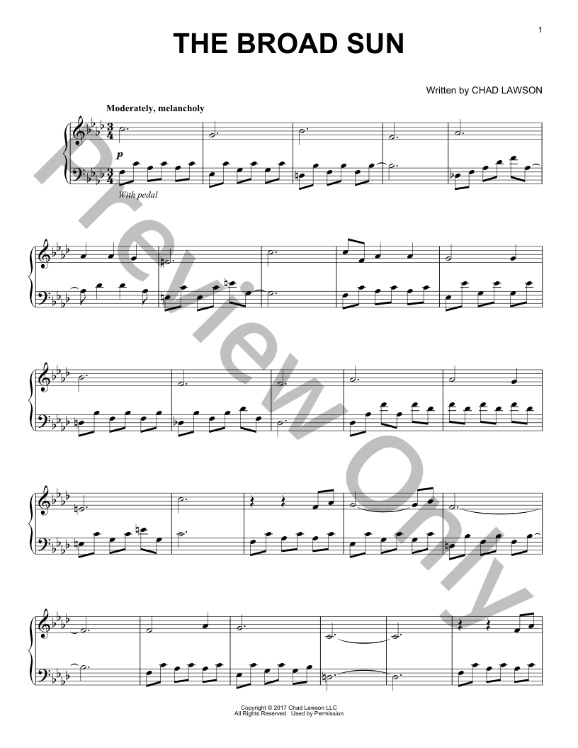 The Broad Sun | J.W. Pepper