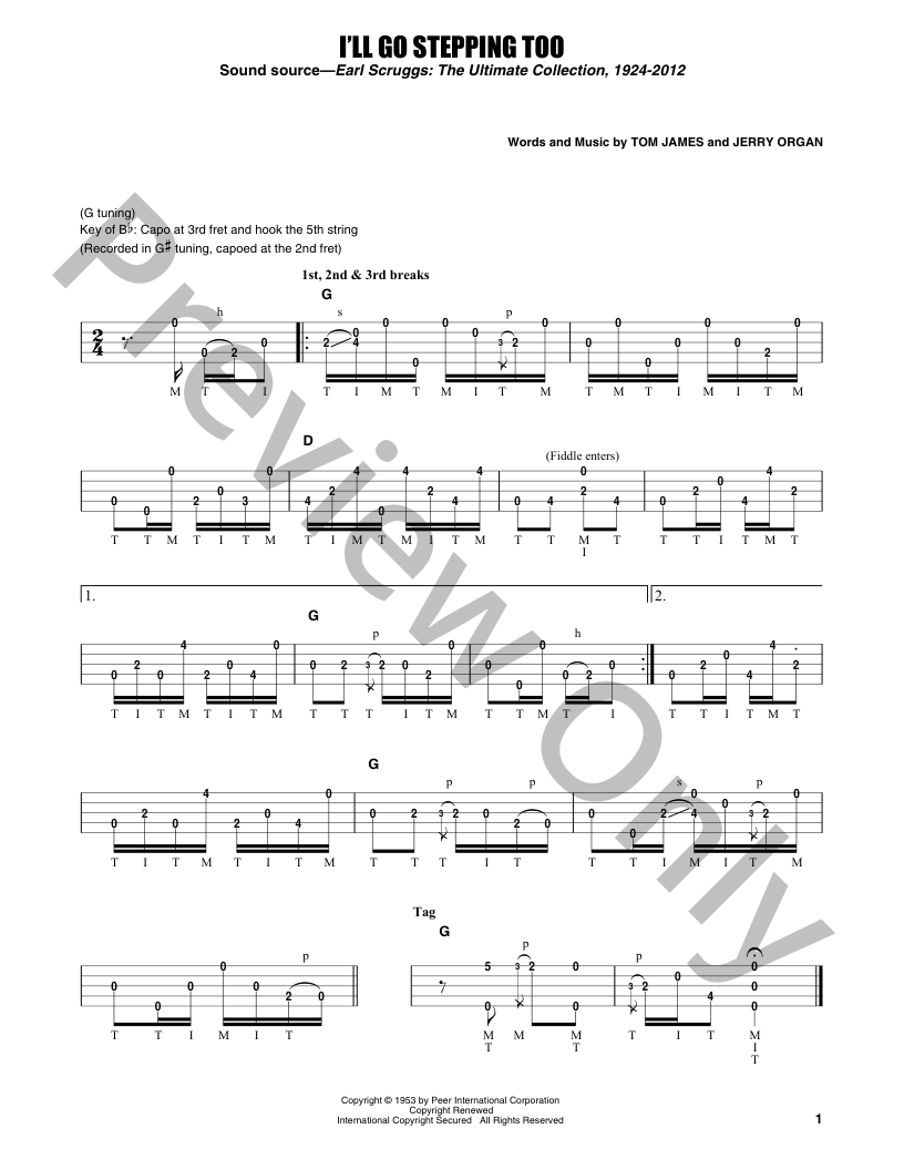 I'll Go Stepping Too | J.W. Pepper