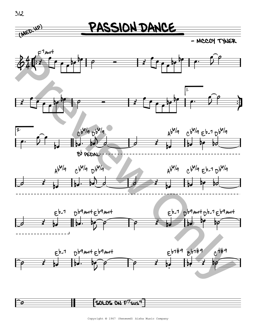 Passion Dance (Reharmonized version) | J.W. Pepper