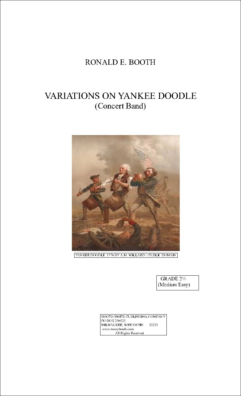 Variations on Yankee Doodle Concert Band Sheet Music | J.W. Pepper