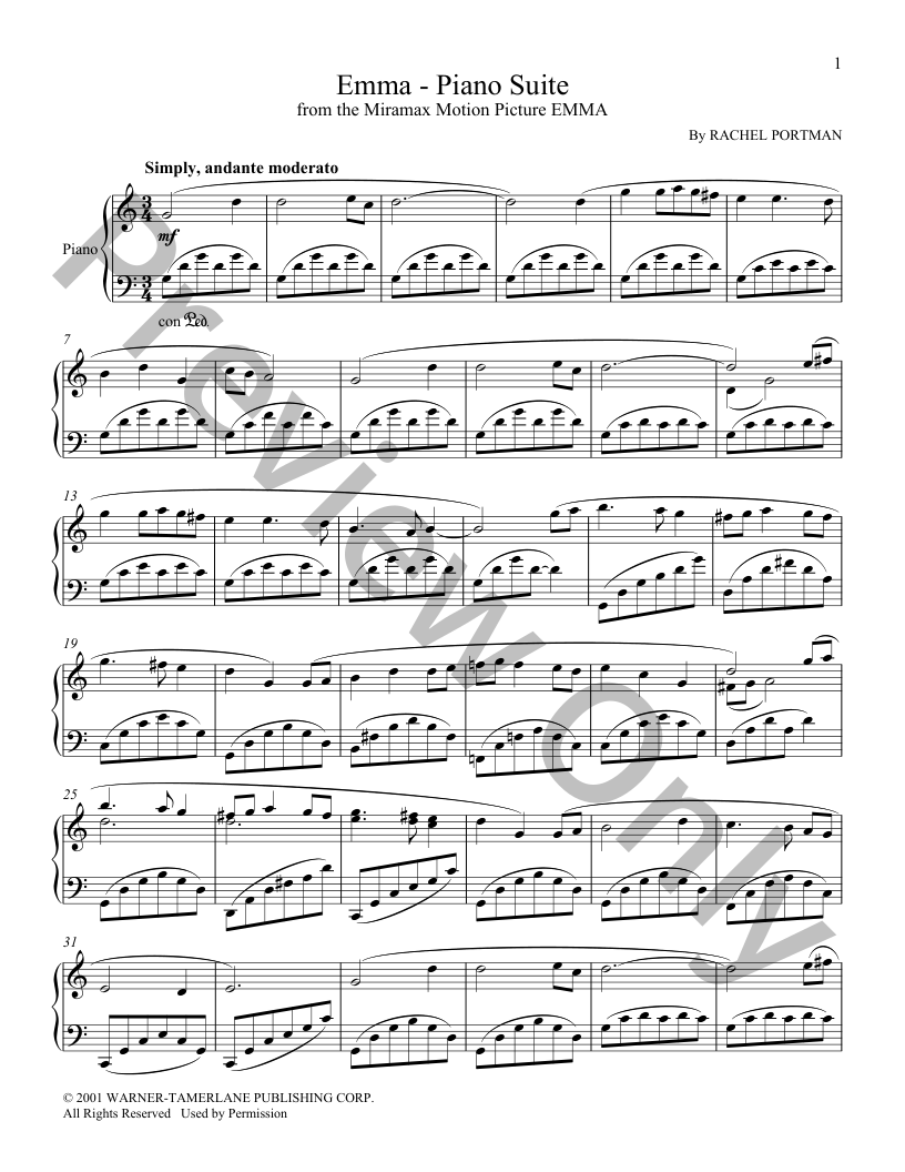 Emma Main Theme | J.W. Pepper