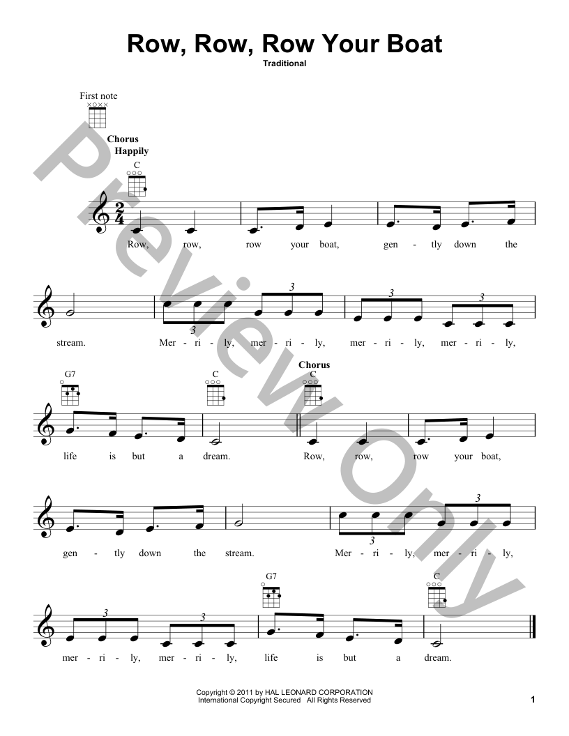 Row, Row, Row Your Boat | J.W. Pepper