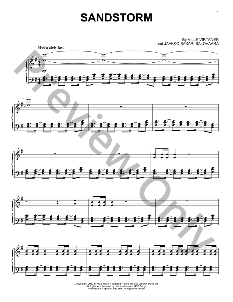 Sandstorm | J.W. Pepper