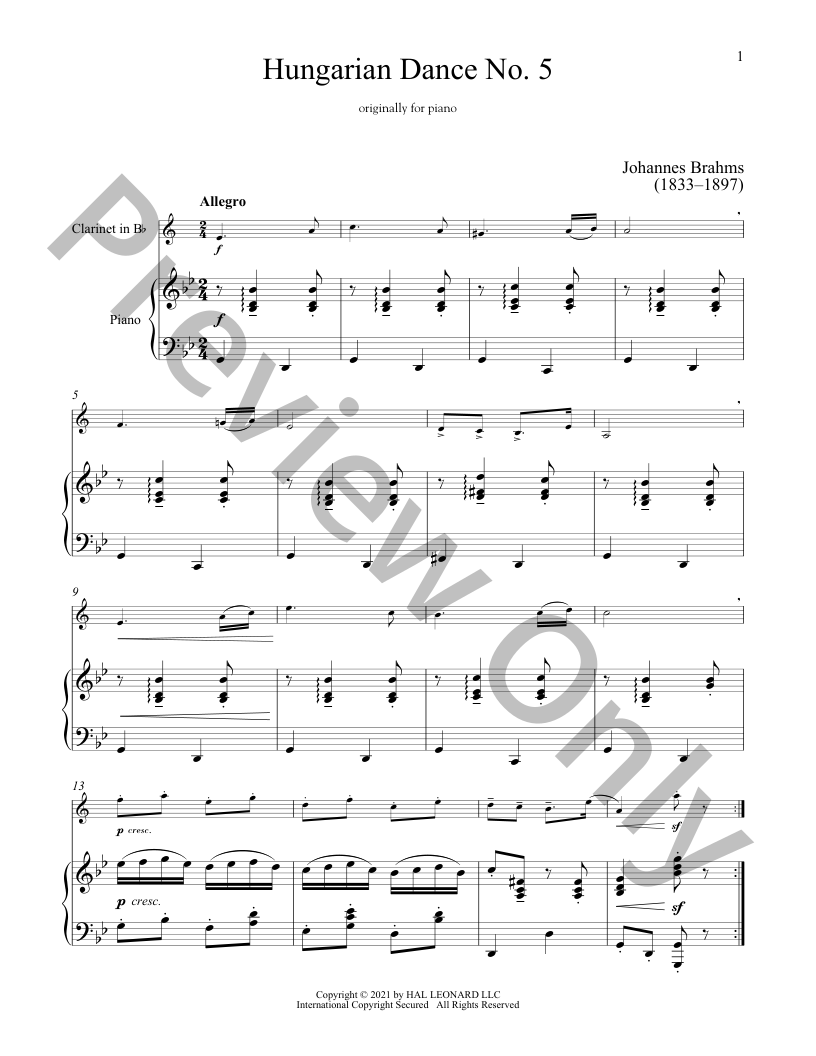 Hungarian Dance #5 | J.W. Pepper