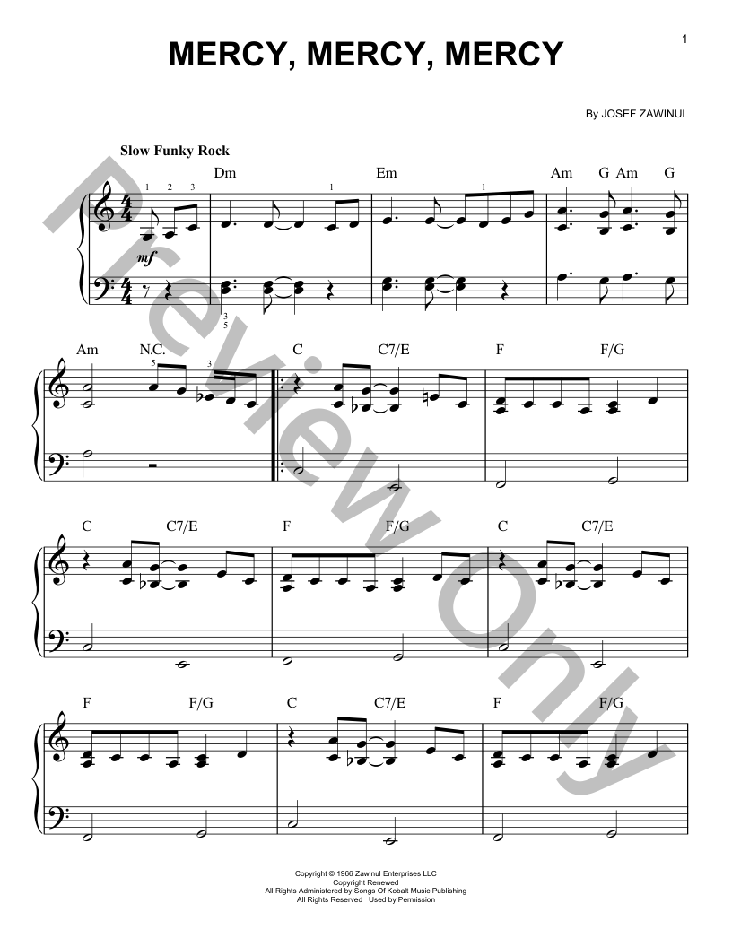 Mercy, Mercy, Mercy | J.W. Pepper