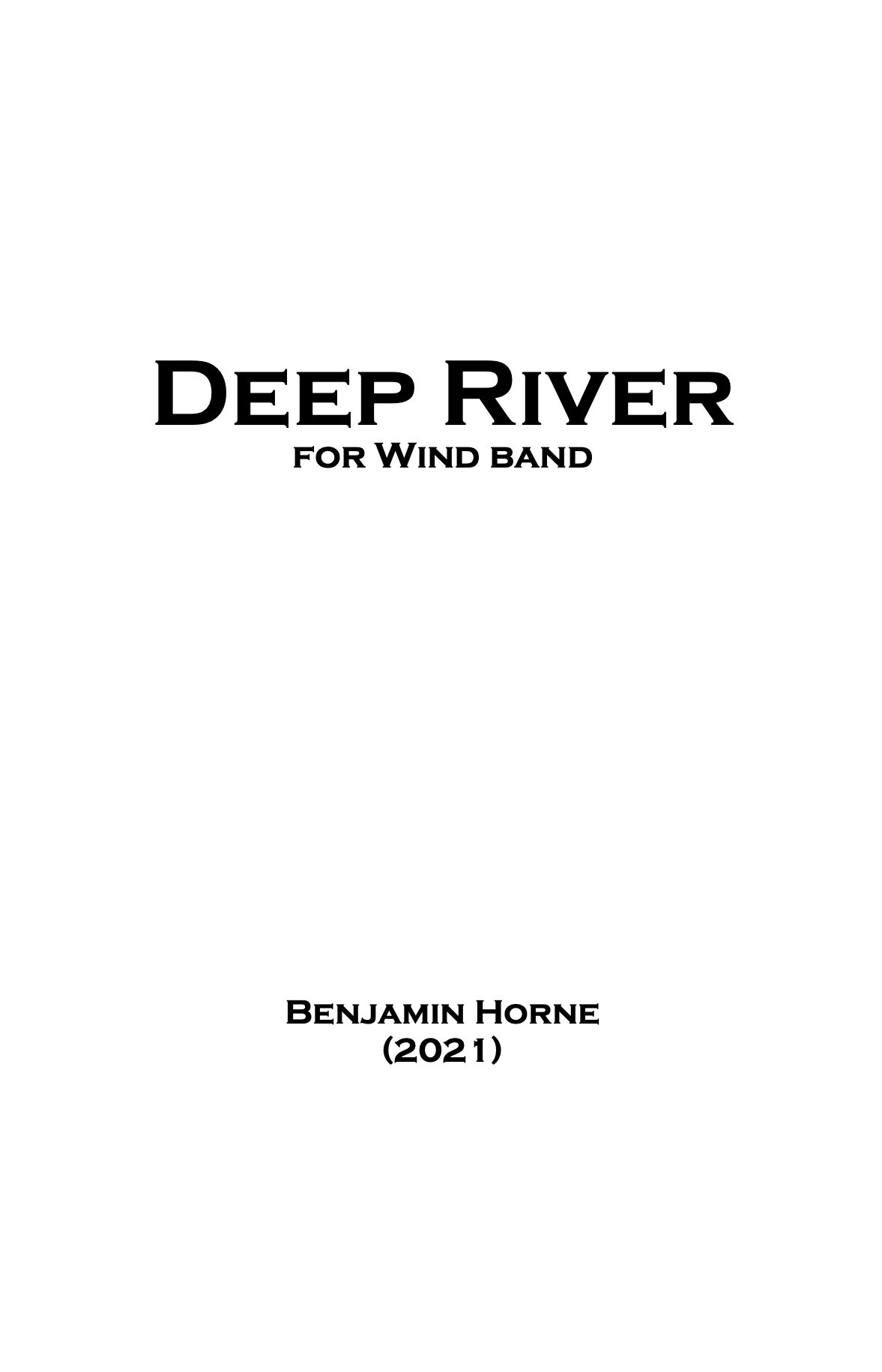 Deep River | J.W. Pepper