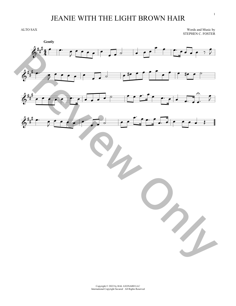 Jeanie With The Light Brown Hair | J.W. Pepper