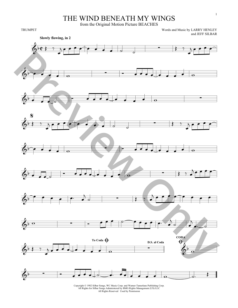 The Wind Beneath My Wings | J.W. Pepper