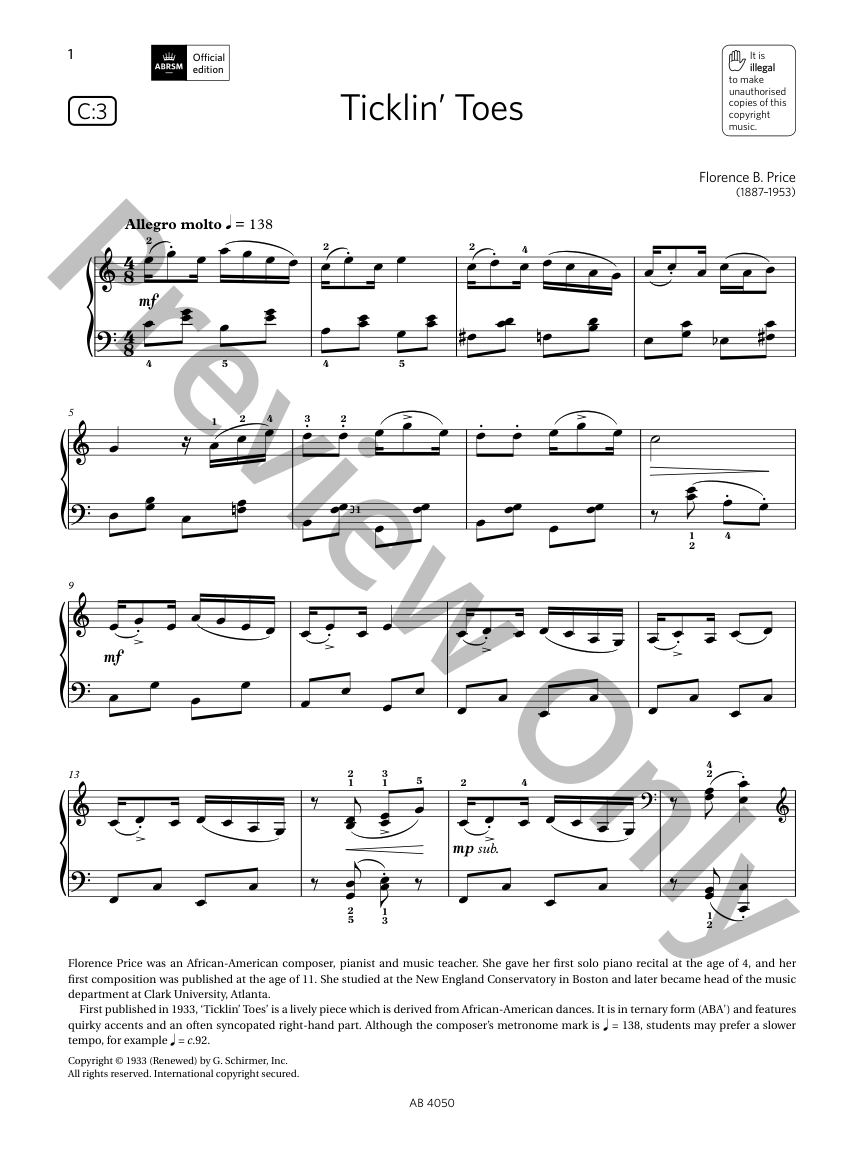 Ticklin Toes Piano Sheet Music | J.W. Pepper
