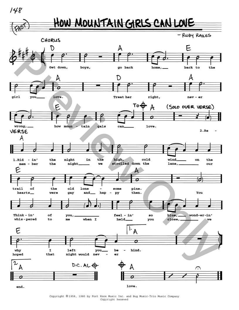 How Mountain Girls Can Love | J.W. Pepper