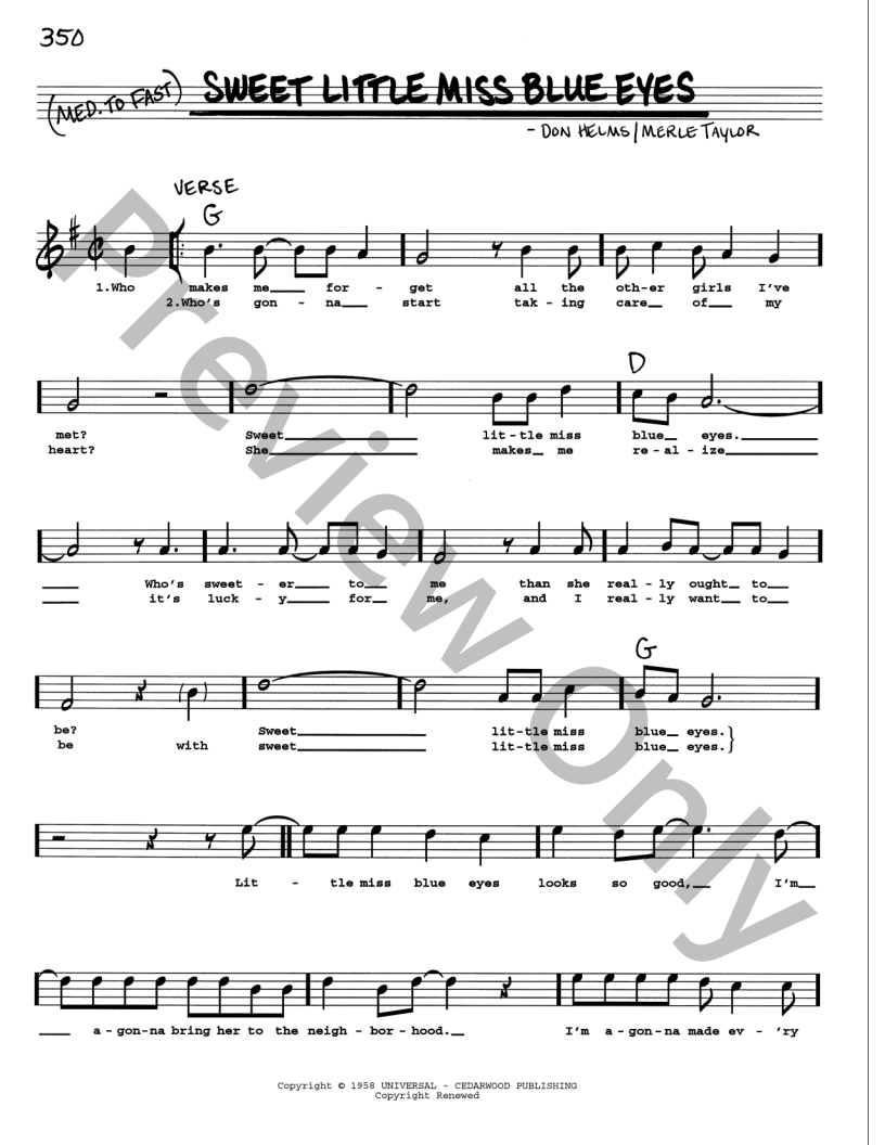 Sweet Little Miss Blue Eyes | J.W. Pepper