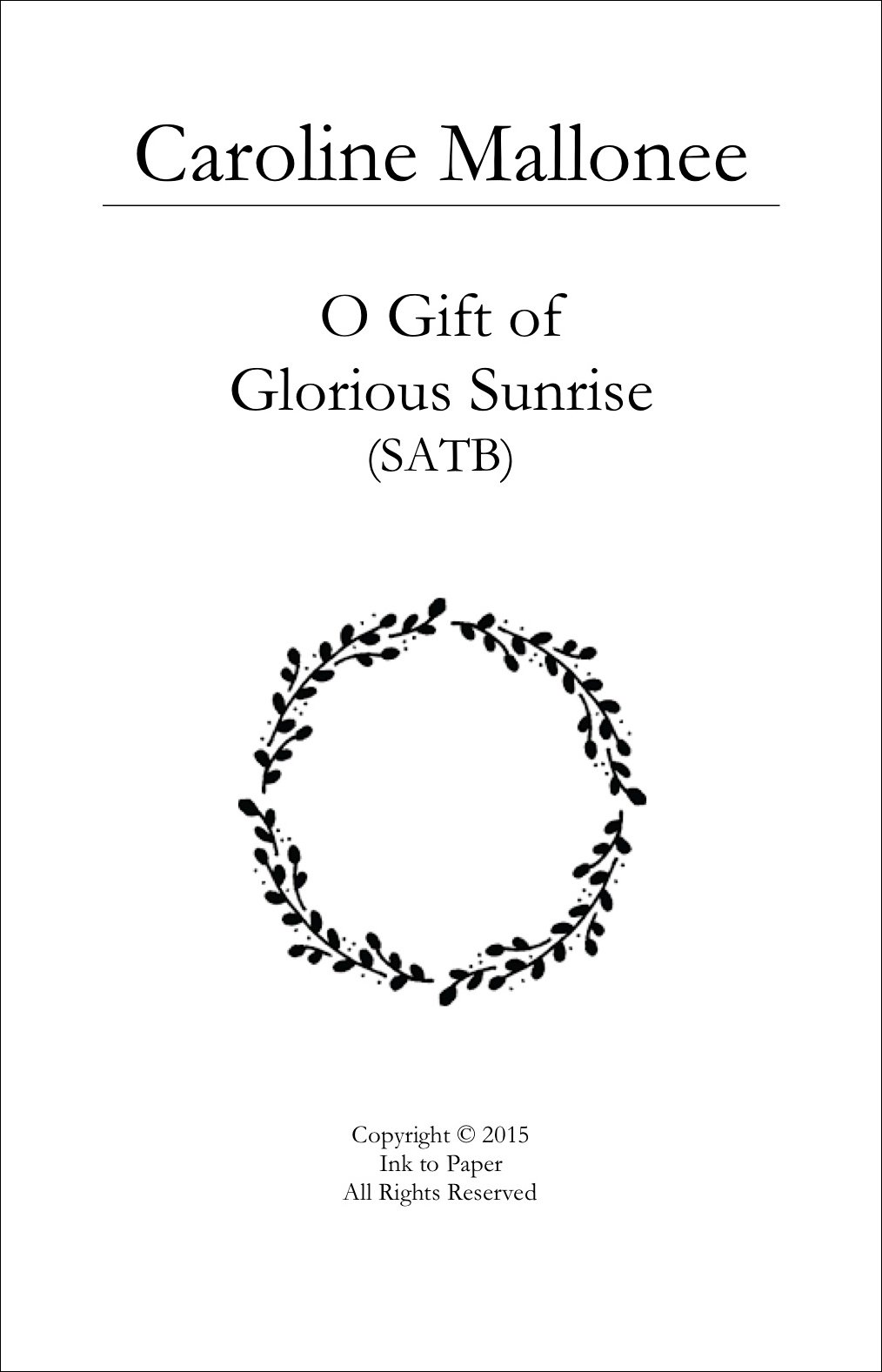 O Gift of Glorious Sunrise | J.W. Pepper
