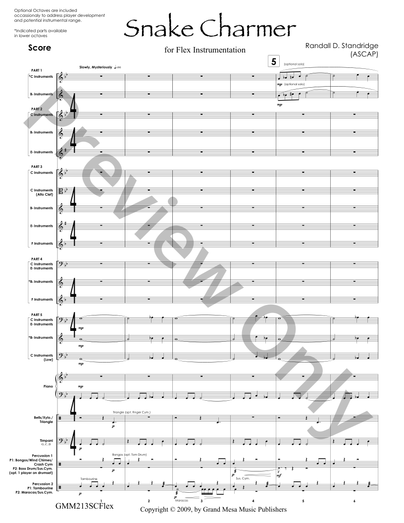 Snake Charmer Concert Band Sheet Music | J.W. Pepper