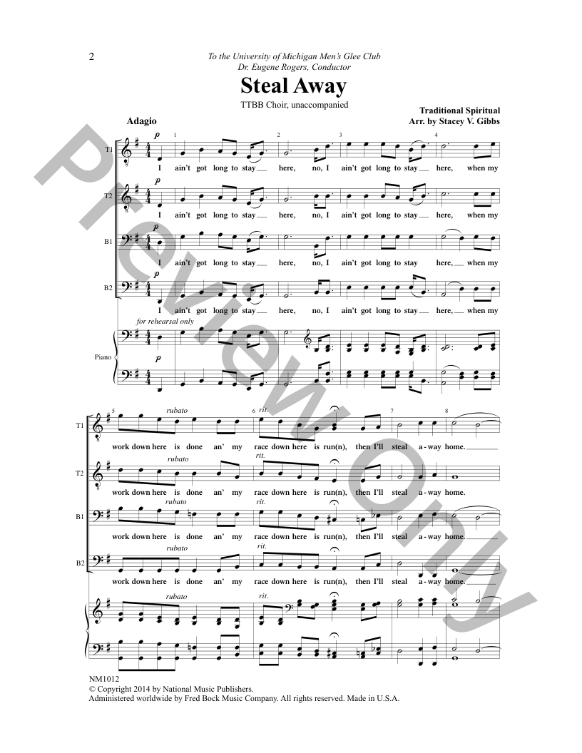 Steal Away | J.W. Pepper