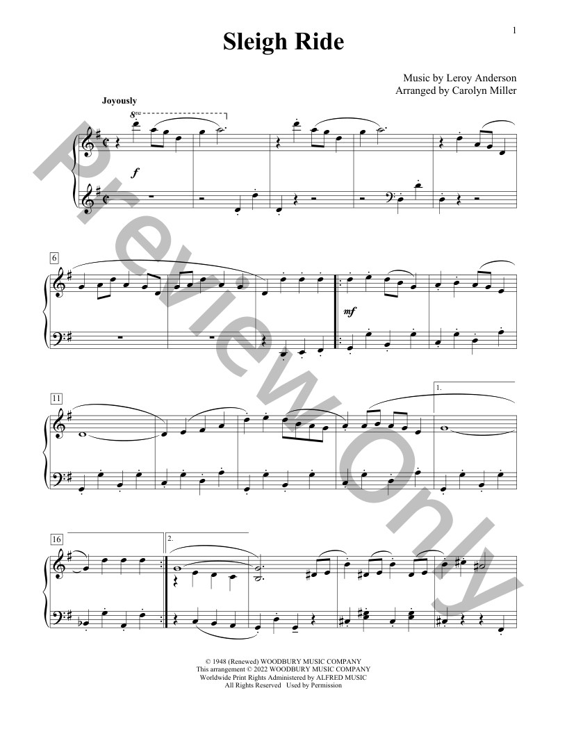 Sleigh Ride | J.W. Pepper