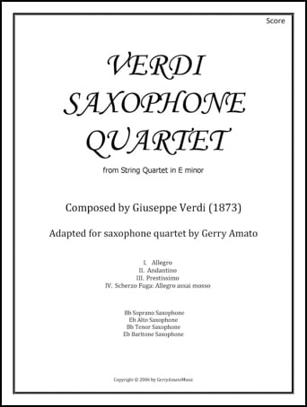 Verdi Saxophone Quartet | J.W. Pepper