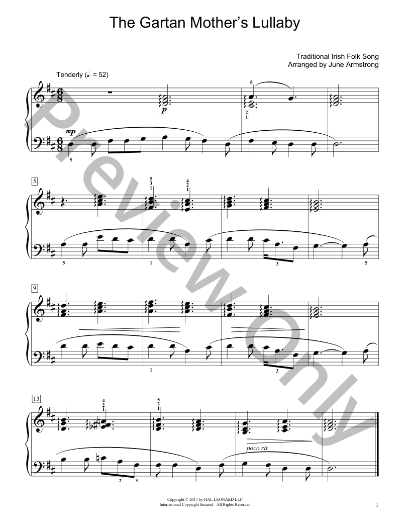 The Gartan Mother's Lullaby | J.W. Pepper