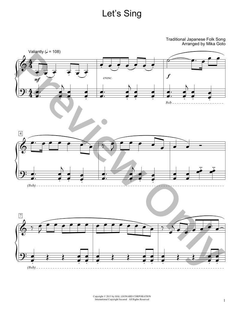 Let's Sing | J.W. Pepper