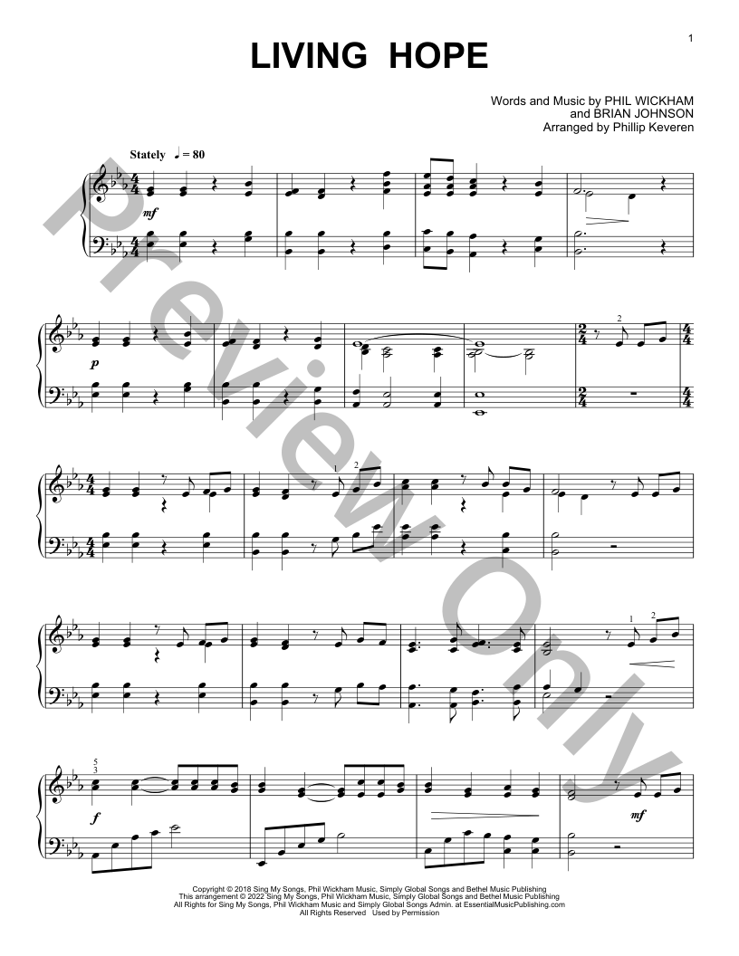 Living Hope (Classical version) | J.W. Pepper