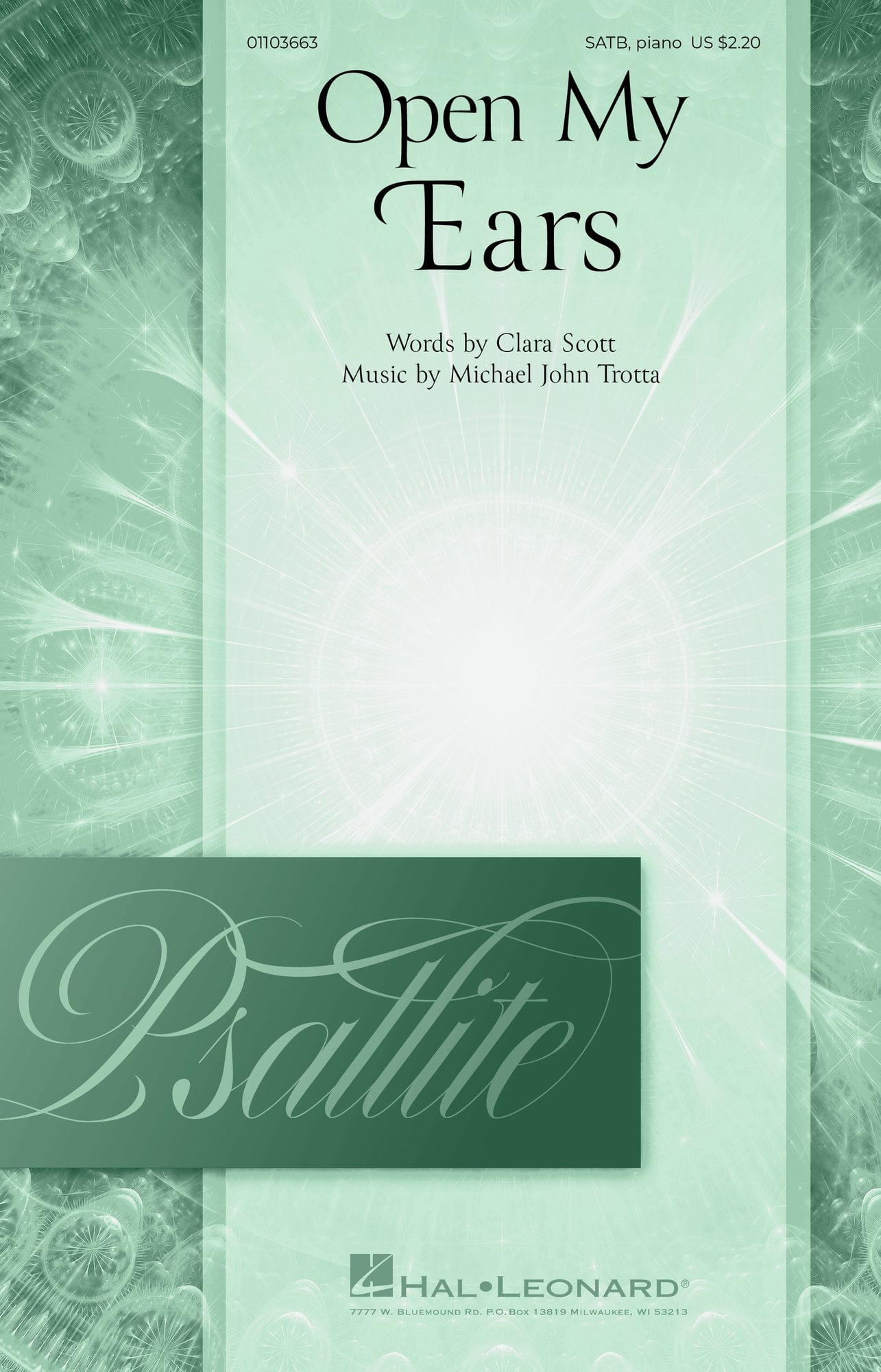 Open My Ears Choral Sheet Music | J.W. Pepper