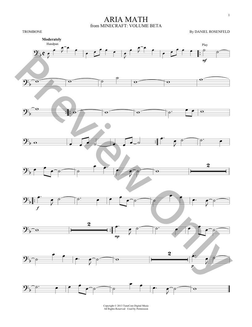 Aria Math Sheet Music | J.W. Pepper