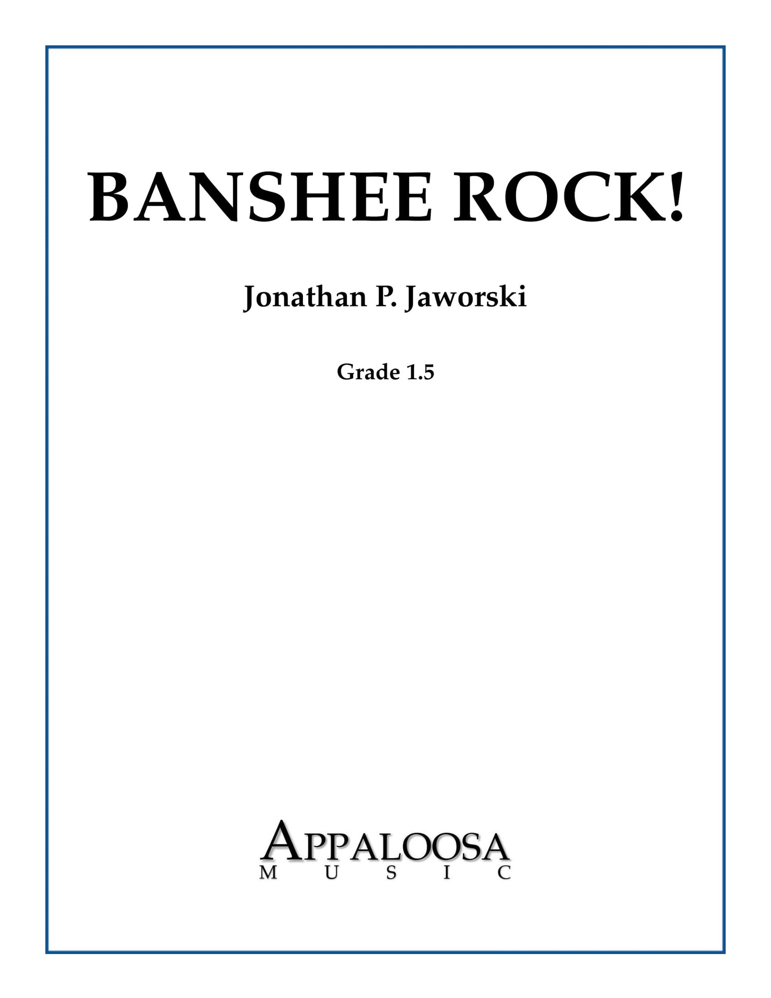 Banshee Rock! Concert Band Sheet Music | J.W. Pepper
