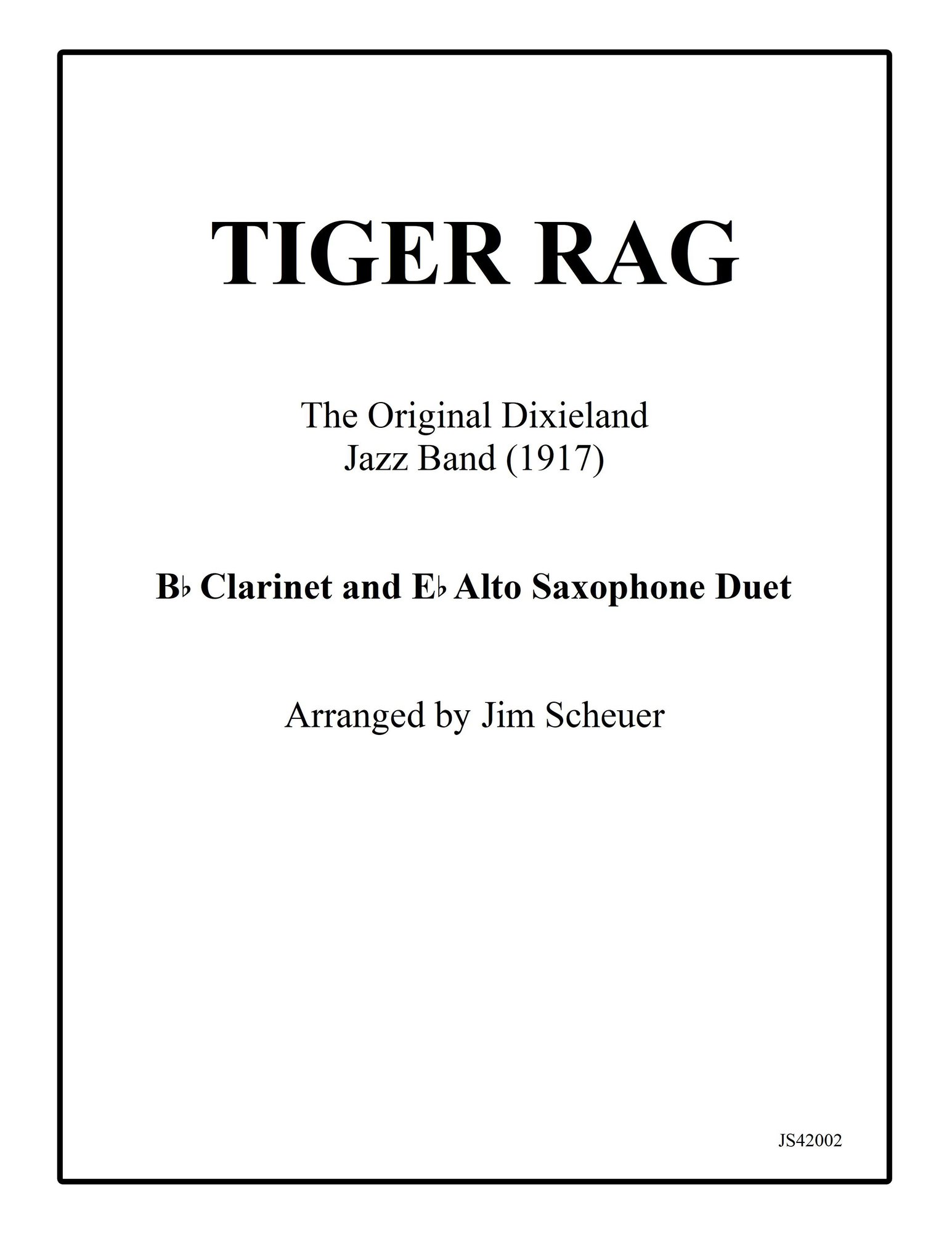 Tiger Rag Sheet Music | J.W. Pepper