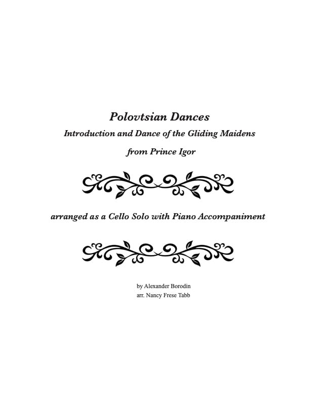 Polovtsian Dances (Introduction and Dance of the Gliding Maidens | J.W ...