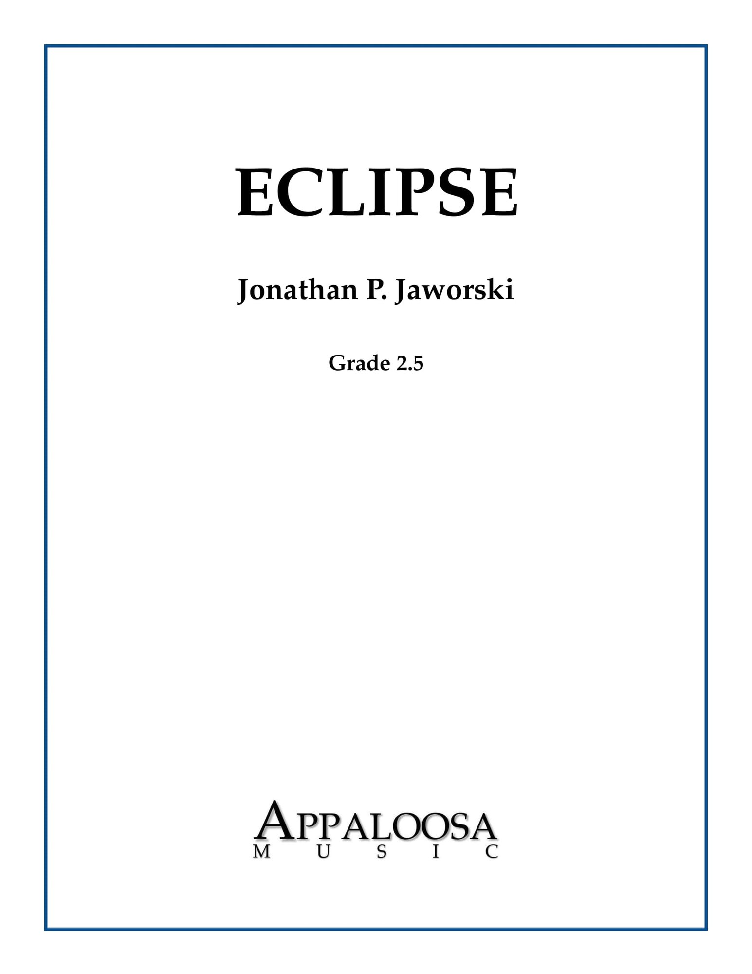 Eclipse Concert Band Sheet Music | J.W. Pepper
