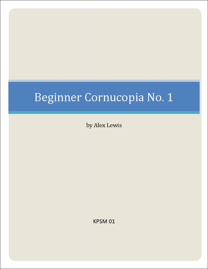 Beginner Cornucopia No. 1 Easy Piano Sheet Music | J.W. Pepper
