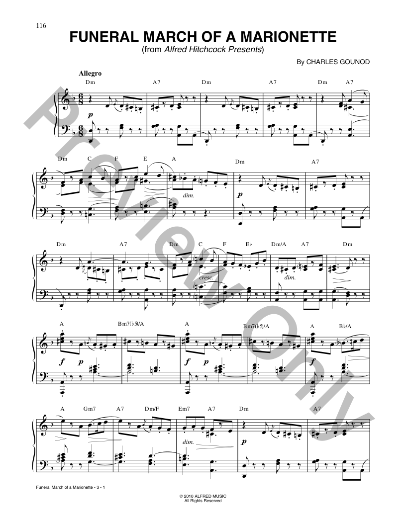 Funeral March Of A Marionette | J.W. Pepper