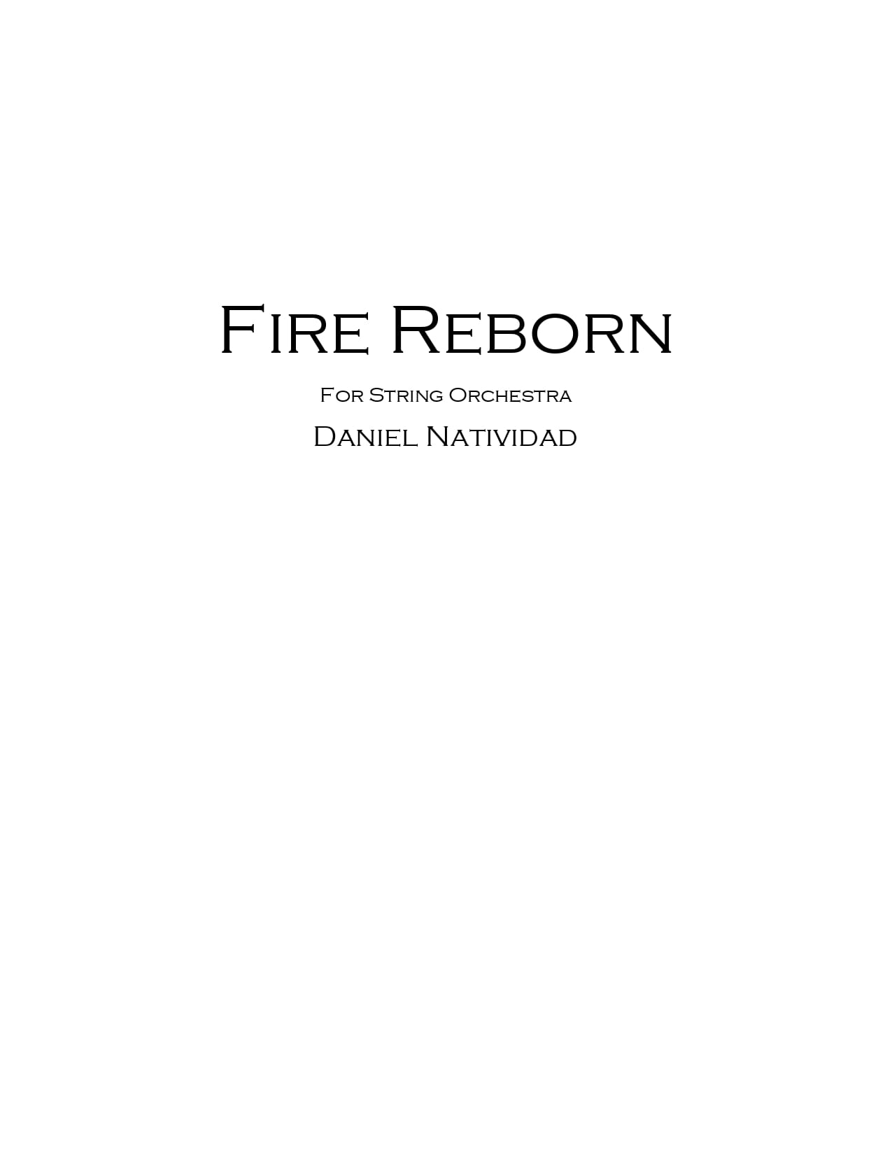 Fire Reborn Orchestra Sheet Music | J.W. Pepper