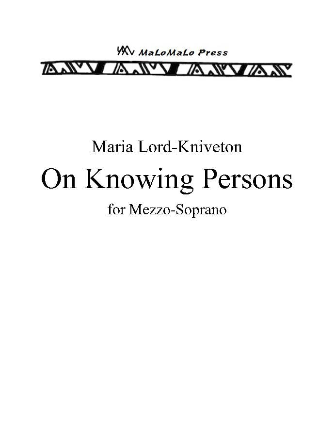 On Knowing Persons | J.W. Pepper