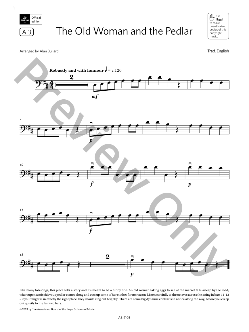 The Old Woman and the Pedlar | J.W. Pepper