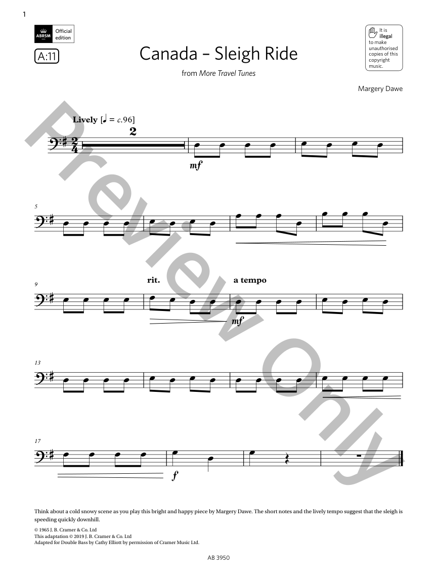 Canada Sleigh Ride Sheet Music | J.W. Pepper