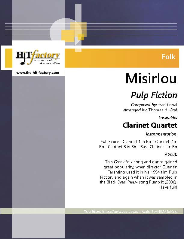 Misirlou - Pulp Fiction - Clarinet Quartet - Eb | J.W. Pepper
