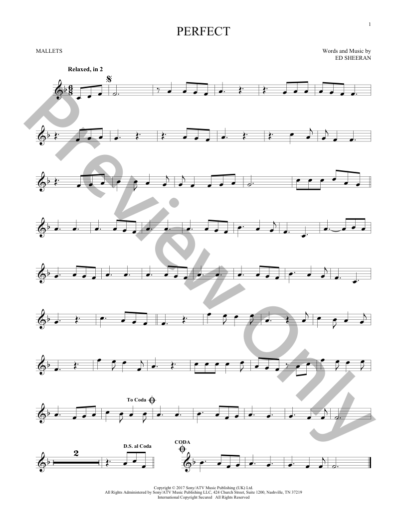Perfect Sheet Music | J.W. Pepper