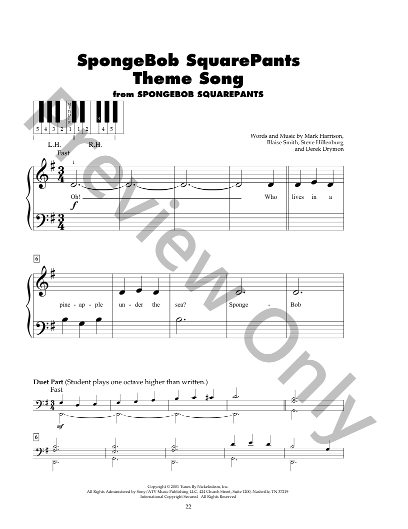 SpongeBob SquarePants Theme Song | J.W. Pepper