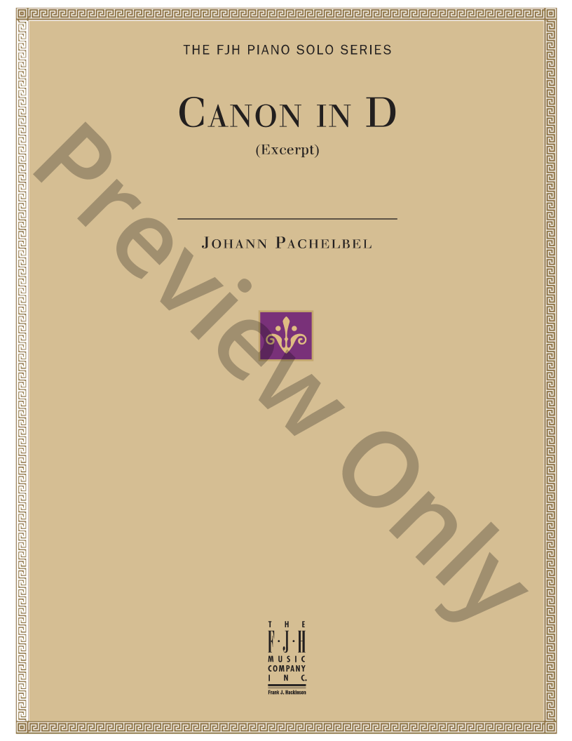 Canon in D (Excerpt) | J.W. Pepper