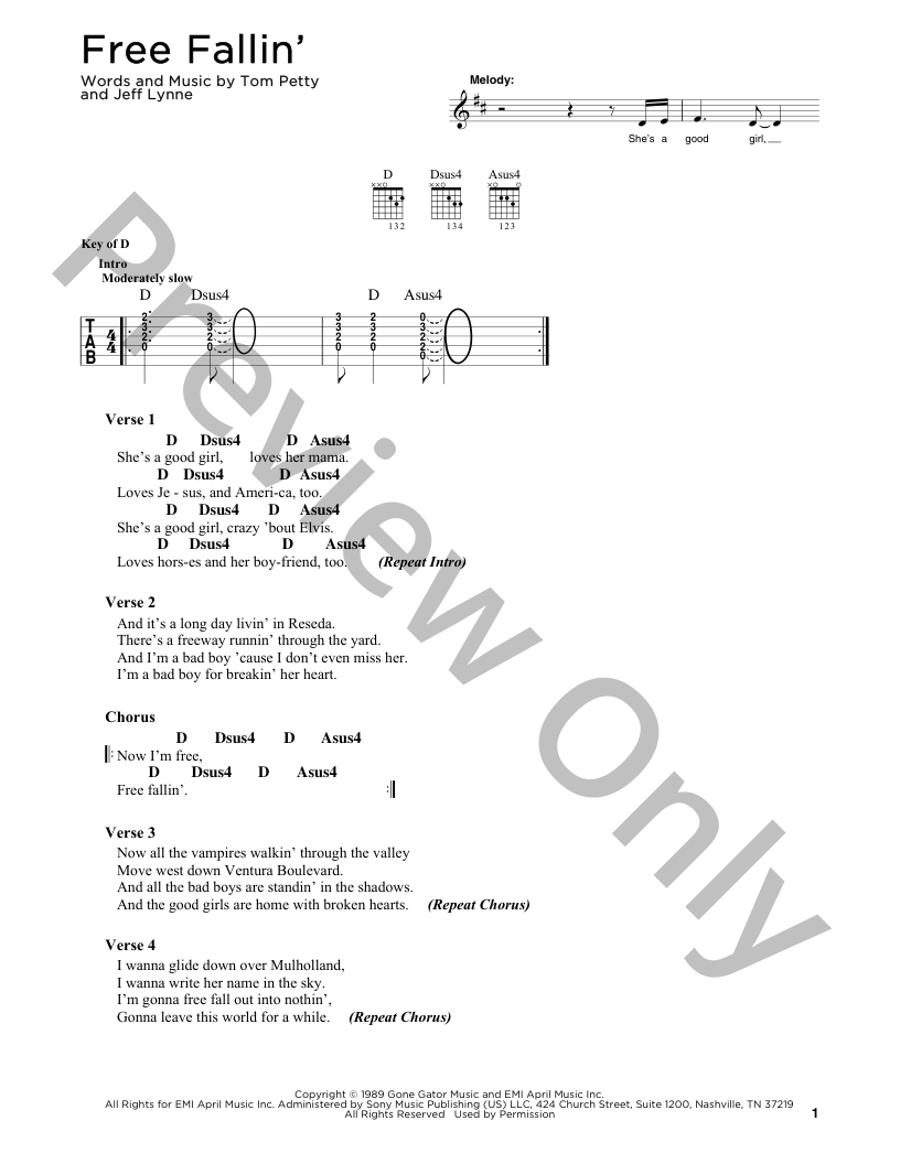 Free Fallin' | J.W. Pepper