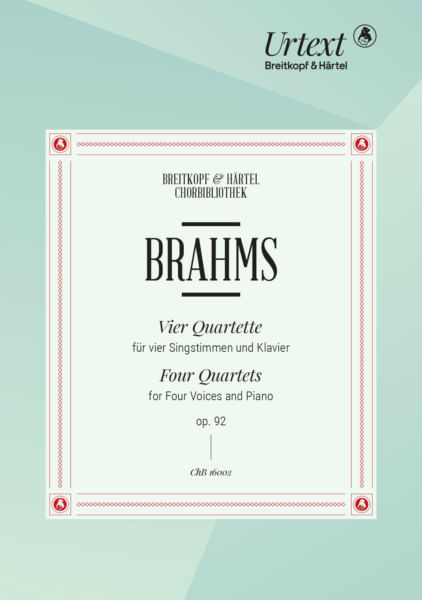 Four Quartets, Op. 92 Choral Sheet Music | J.W. Pepper